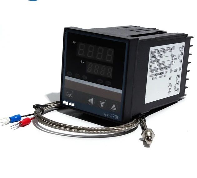 DIGITAL TEMPERATURE CONTROLLER REX-C700, 1300 DEGREE CELCIUS WITH THERMOCOUPLE SENSOR | Daraz.com.bd