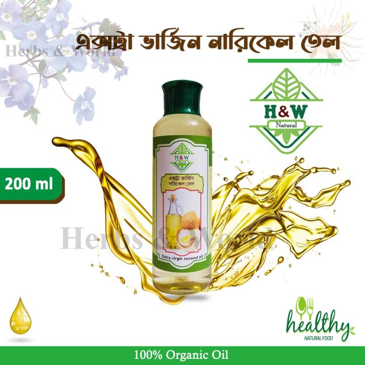 Extra Virgin Coconut Oil 200ml Narikel Tel | Daraz.com.bd
