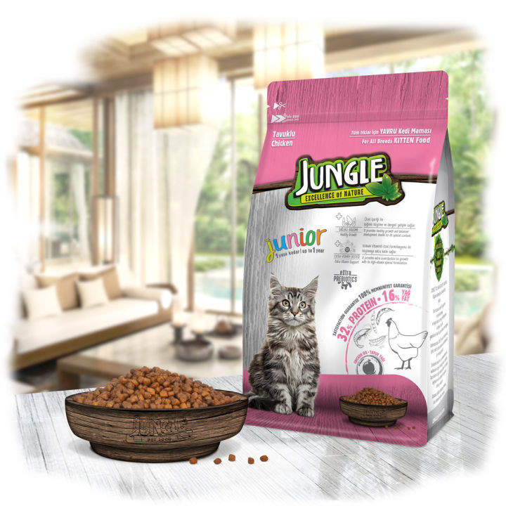 Jungle Kitten Chicken Complete & Balanced Nutrition for Your Pets 500g. | Daraz.com.bd