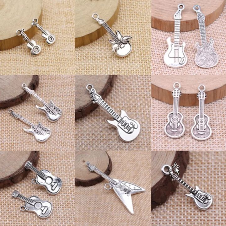Electric Guitar Charms For Jewelry Making DIY Pendants For Gift Bulk ...
