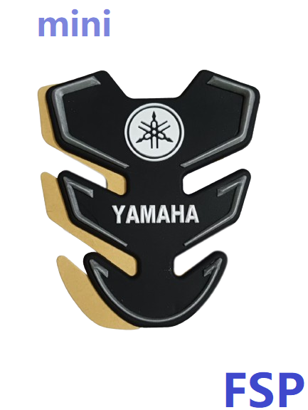 Mini Rubber Tank pad sticker for Yamaha Motorcycle. White | Daraz.com.bd