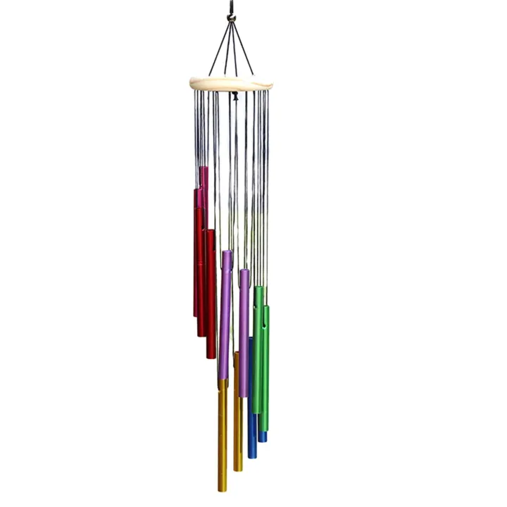 Quorrae Hanging Windbell Attractive 12 Aluminum Tubes Wind Bell Pendant ...