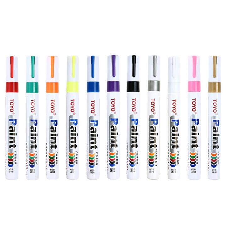 Toyo Paint Multi color Permanent marker pen set 7 pcs set | Daraz.com.bd