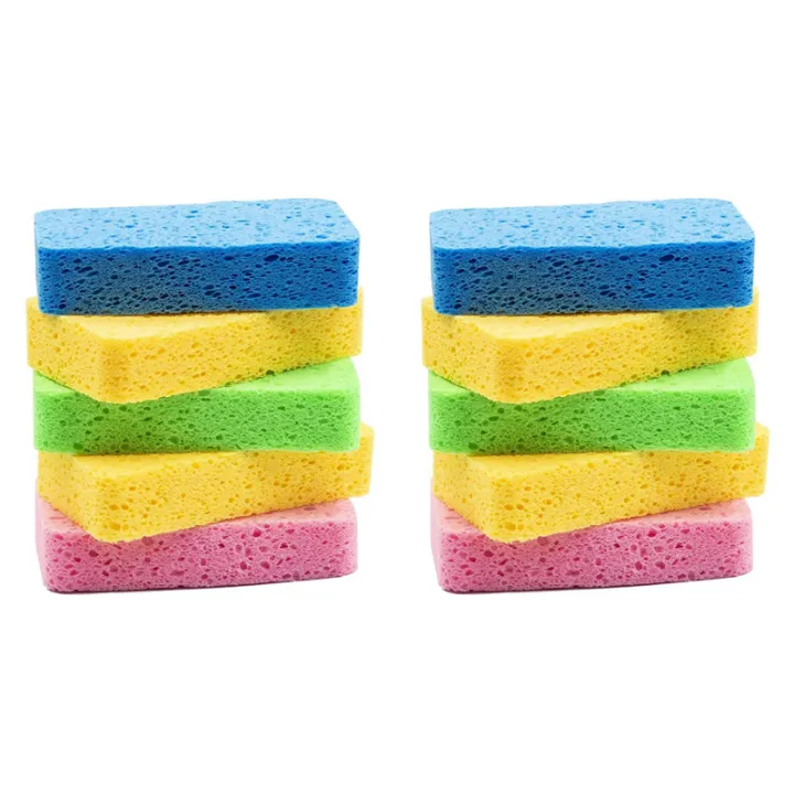 Large Cellulose Sponges,Kitchen Sponges for Dish, Duty Scrub Sponges ...