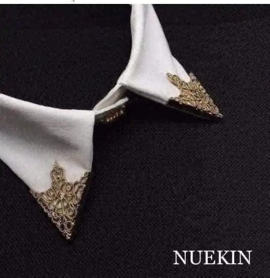 Vintage Triangle Shirt Collar Pin Metal Brooch Clothes Decorative ...
