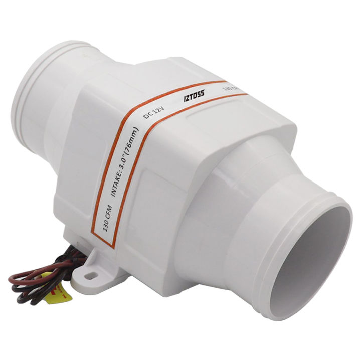 12V Boat Blower 4 Inch 270 CFM In-Line Marine Bilge Engine Galley Boat ...