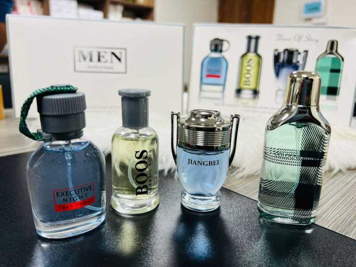 Men's Perfume Set Box, 4 Pieces Set Flower of story, Executive Night ...