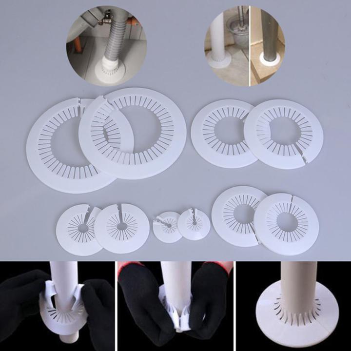2pcs wall hole duct cover shower faucet angle valve Pipe plug ...