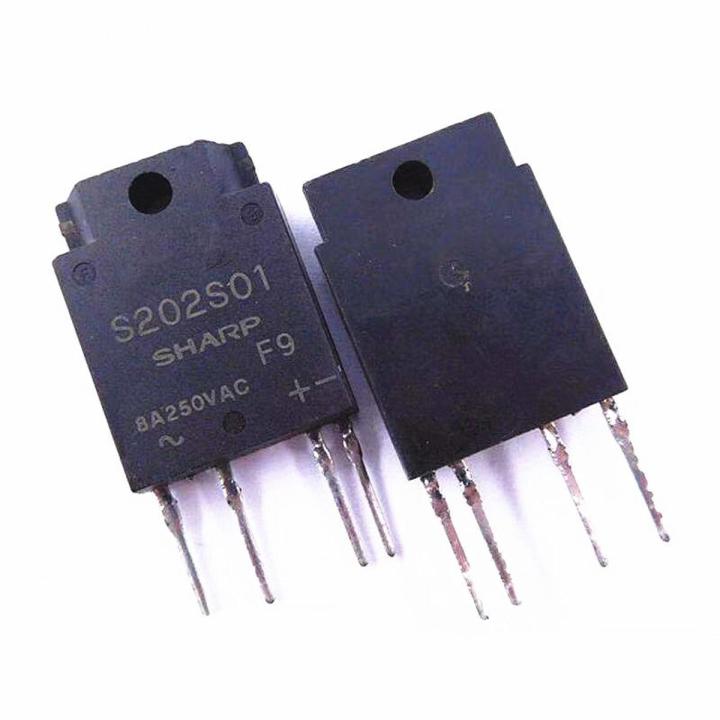【Alizeker Mall】1pcs S202S01 RELAY SSR 240VAC 8A TRIAC 4-SIP Solid ...