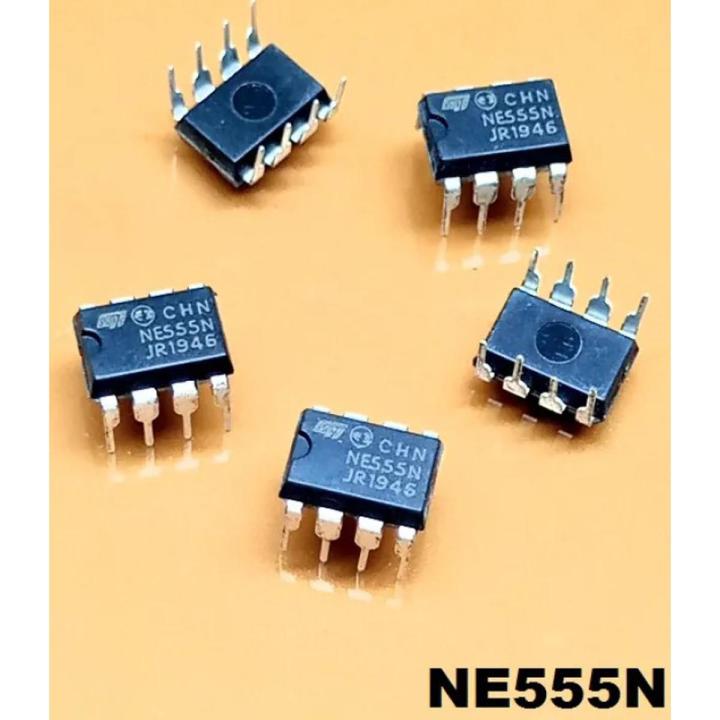 5pcs- Timer IC NE555 NE555N 555 Package DIP8 | Daraz.com.bd