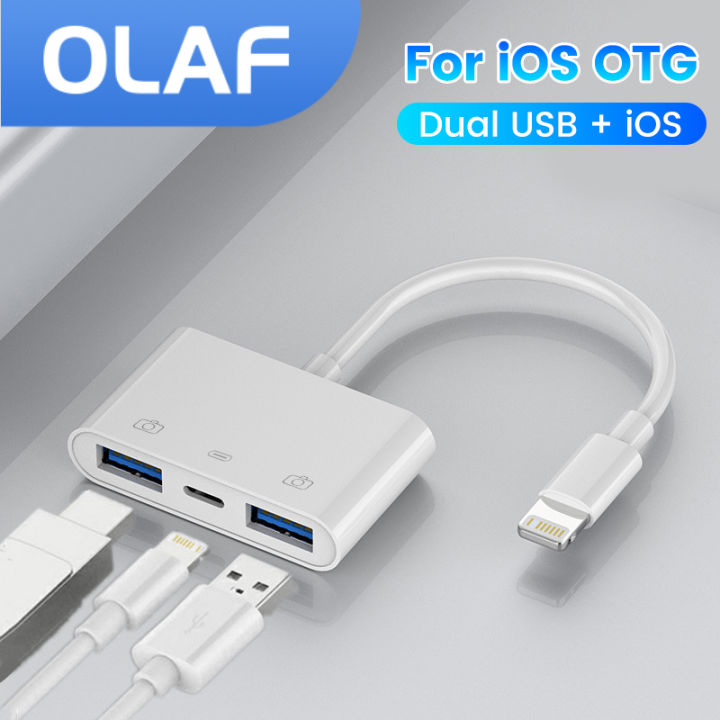 USB Adapter For iphone ipad Lightning To USB 3.0 OTG Fast Charge Data ...