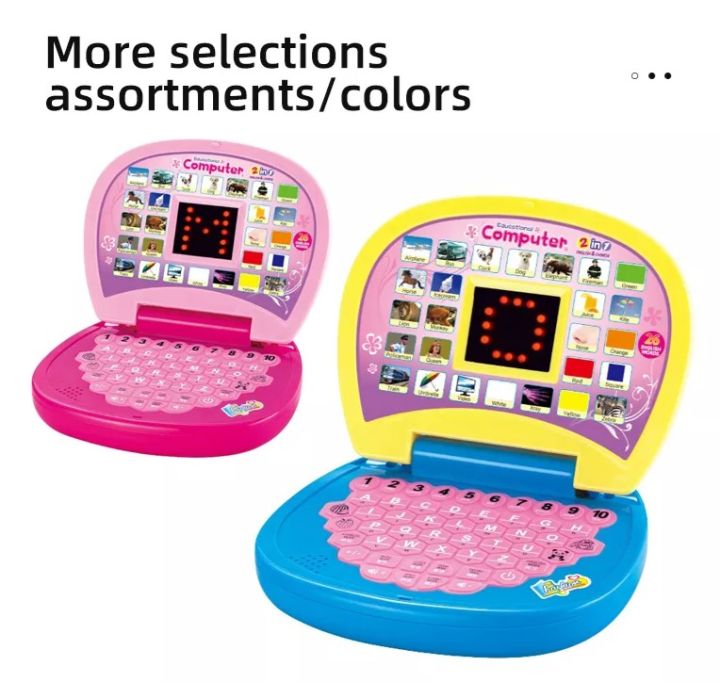 Educational English Learning Laptop For Kids Materials Machine With LED ...