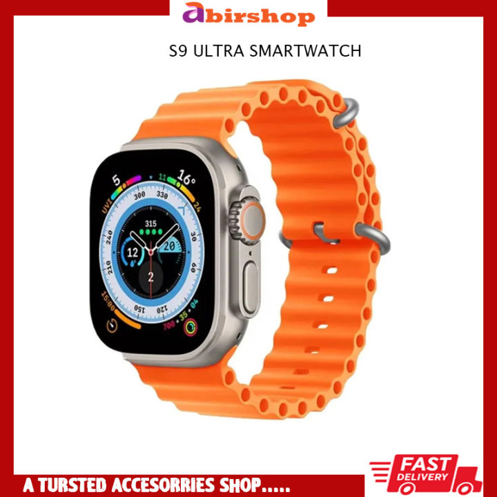 S9 Ultra Smartwatch Watch Series 8 Bluetooth Call Heart Rate Monitor ...