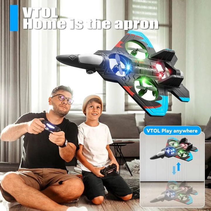Velocity 2.4GHz Flying Drone Jet Fighter RC airplane 2.4GHz Remote ...