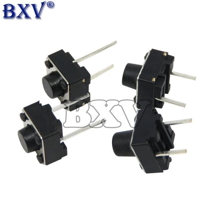 100PCS/LOT Tactile Push Button Switch 6X6X 4.3/5/6/7MM 2Pin Micro ...