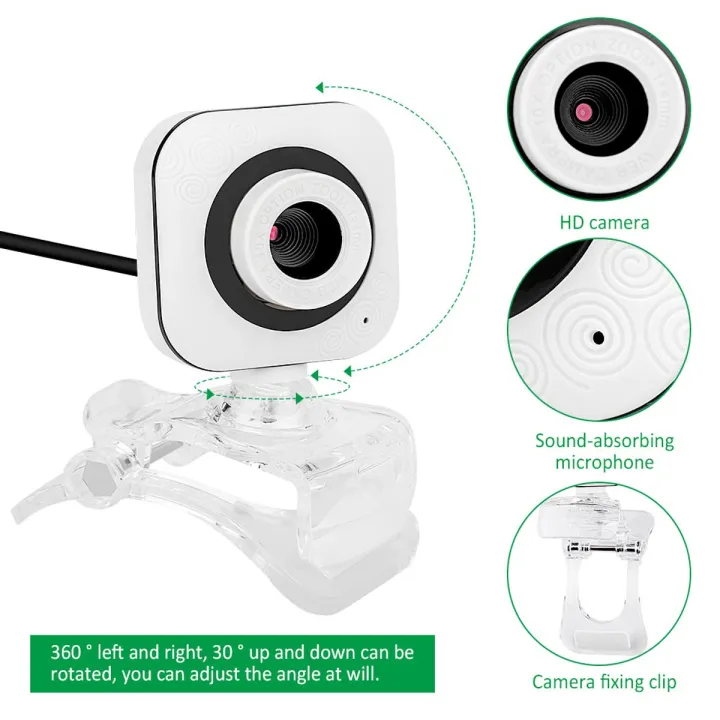 USB Camera Webcam Clip Web Cam With Microphone For PC Computer 480P ...