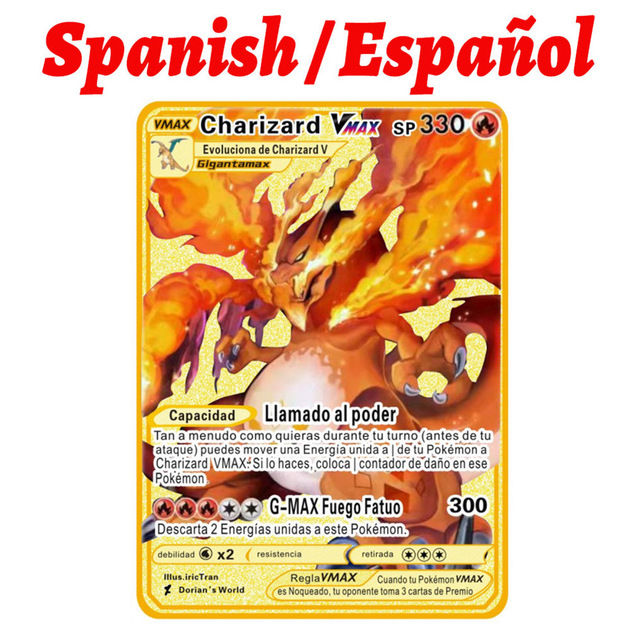 Pokemon PV French Gold Metal Mewtwo Eevee GX EX Vmax Game Battle ...