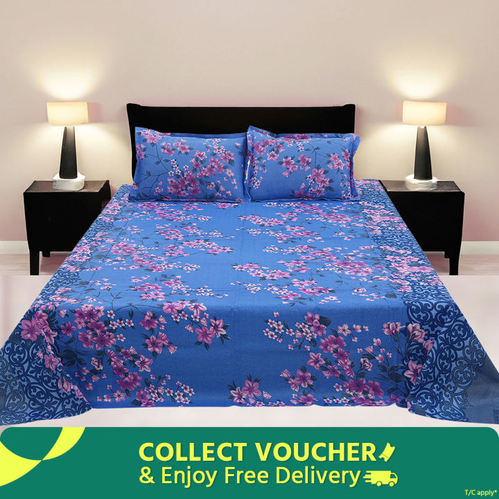 Double King-Size Bedspread in Various Printed Colors (7'x8') Suti ...