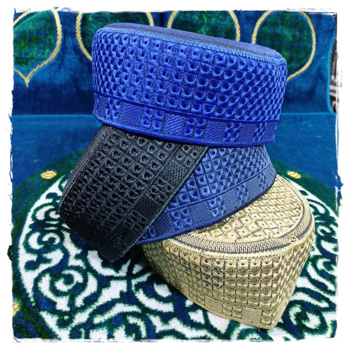 Islamic Product - Gray Color Tupi For Man In 3 Design - Cap | Daraz.com.bd