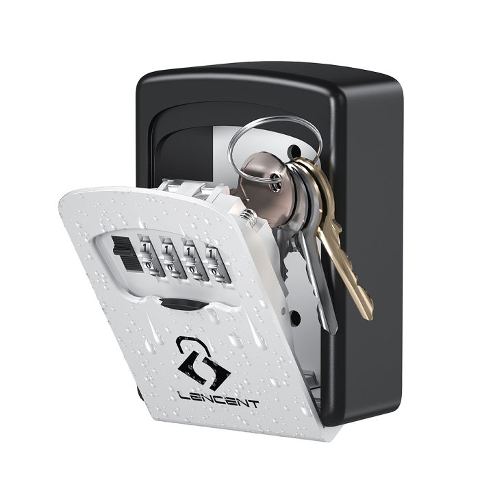 Lencent Key Lock Box Wall Mounted Key Safe Key Storage Box with Strong ...