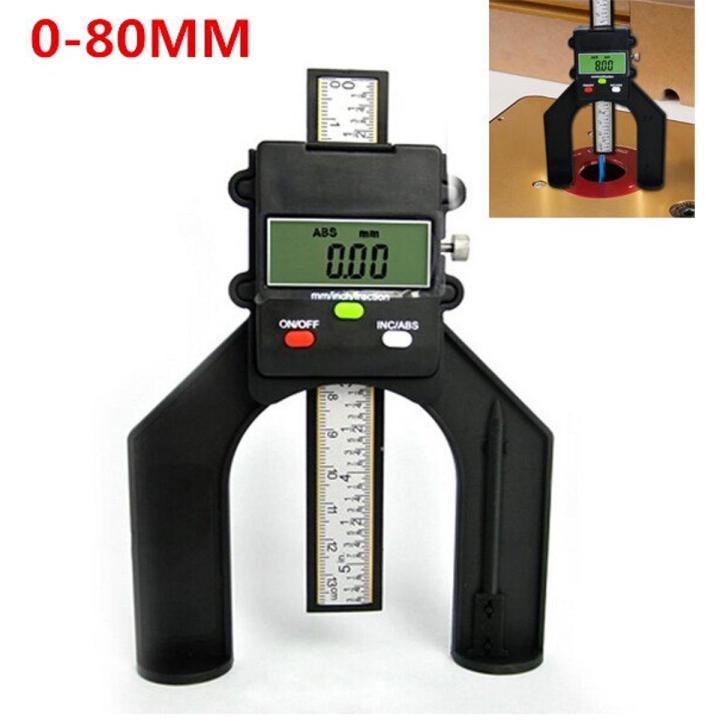 ETOPOO Digital Depth Gauge Digital Tread Depth Gauge LCD Magnetic Self ...