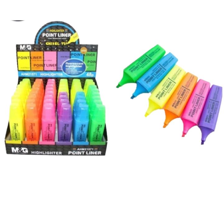 M&G POINT LINER HIGHLIGHTER PEN 6PEC | Daraz.com.bd