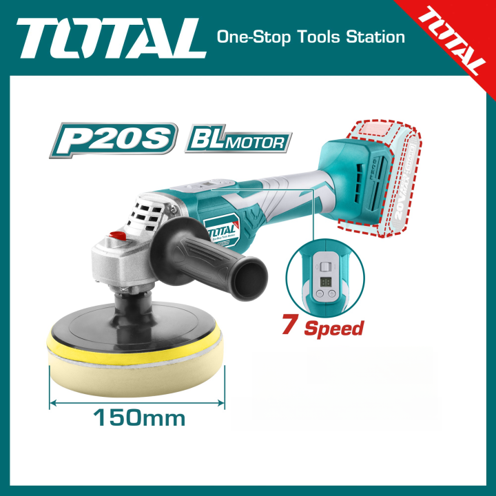 TOTAL TAPLI2001 Lithium‑Ion polisher(No Battery & Charger) | Daraz.com.bd