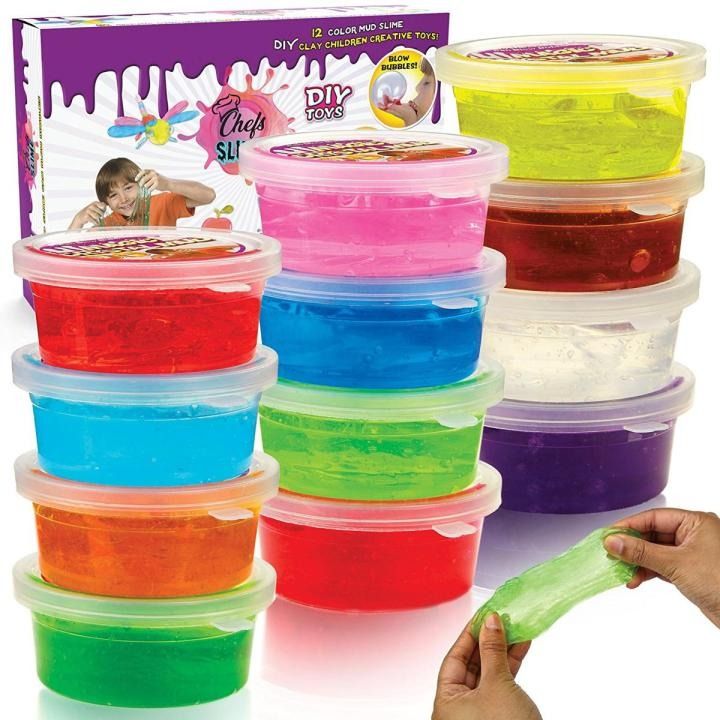 100% original Slime Toys Crystal Muds Play Dough Clay Fun Dough 12 ...