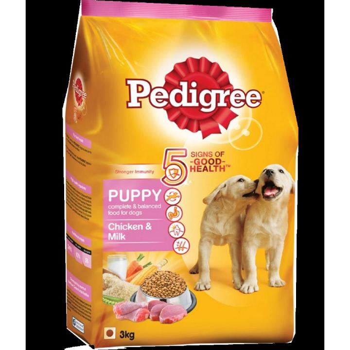 Pedigree Puppy Dry Dog Food, Chicken & Vegetables, 3kg Pack | Daraz.com.bd