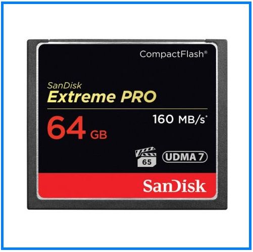 SanDisk 64GB 160MB/s Extreme PRO Compact Flash High-Speed 4K Video UDMA ...