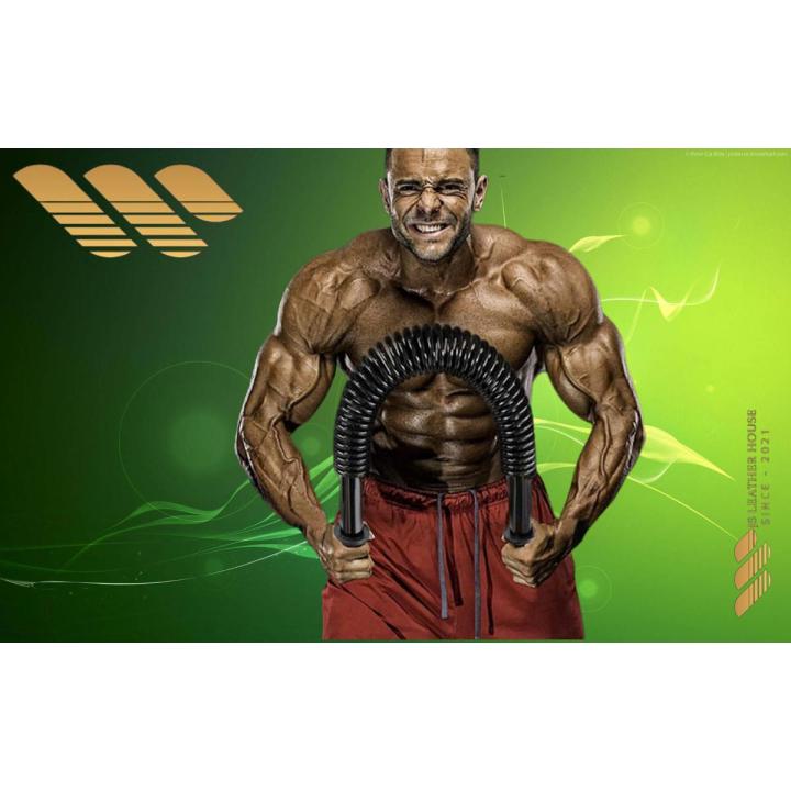 30 kg Power Twister Bar Arm Shoulder Builder Spring Exercise Chest and ...