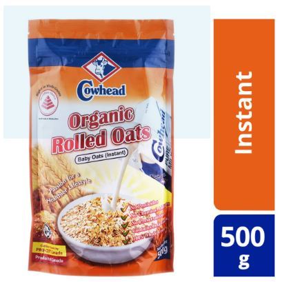 Cowhead Organic Instant Rolled Oats 500gm | Daraz.com.bd