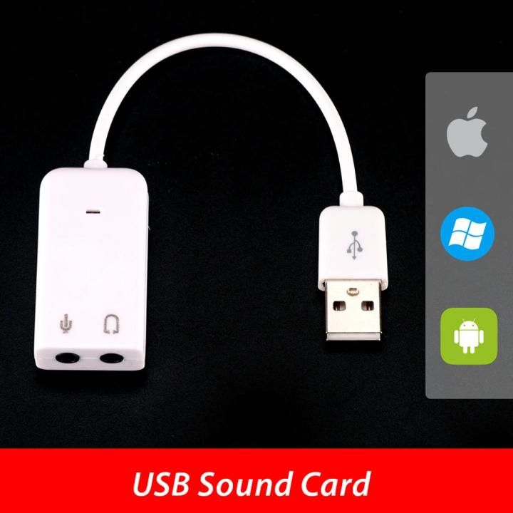 Sound Card 7.1 Channel USB Soundcard With Microphone And Speaker Port ...