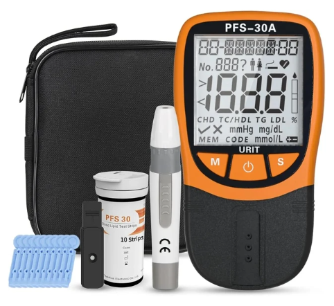 5 in 1 Lipid Profile Test Meter Total Cholesterol Triglyceride High Low ...