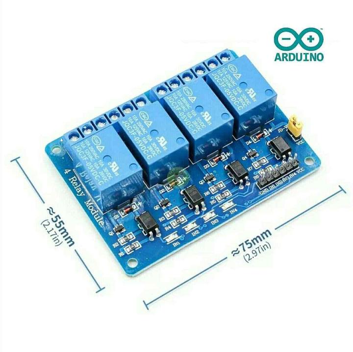 Arduino 4 Channel Relay Module 4-Channel Relay Control Board with ...