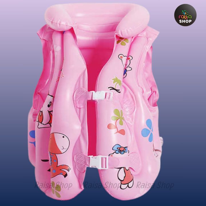 RAISA Kids Life Safety Swim Vest - Fun, Inflatable, and Safe for Ages 3 ...