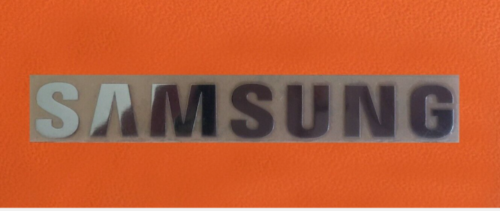 1 pcs Sticker for SAMSUNG Label Aufkleber Badge Logo 30mm x 6mm Chrome ...