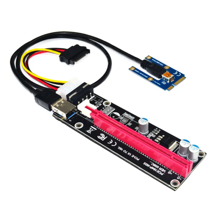 Mini PCIe to PCI express 16X Riser for Laptop External Graphics Card EXP GDC BTC Antminer Miner ...
