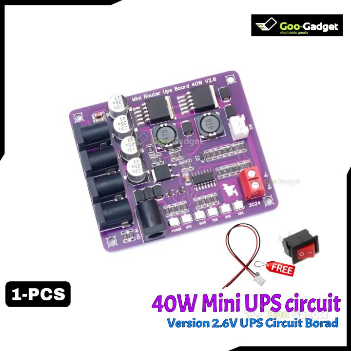 Mini Router UPS Circuit Borad 40W V2.6 Battery Charger Board 12.6V ...