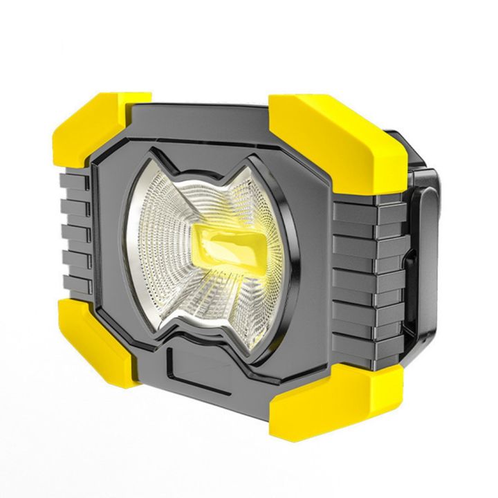 Powerful COB Work Light Solar USB Rechargeable Spotlight for Outdoor ...