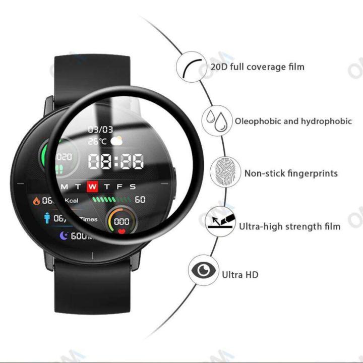 For Mibro Lite Smart Watch - Full coverage CoveRed TempeRed Plastic 3D ...