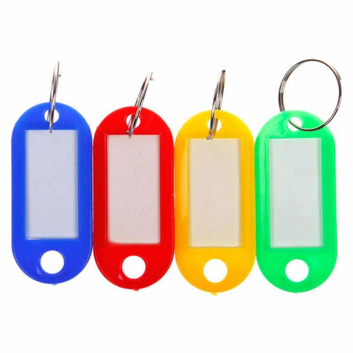 Plastic Key Ring ID Tags Name Card Label Luggage Tags (1 pc) | Daraz.com.bd