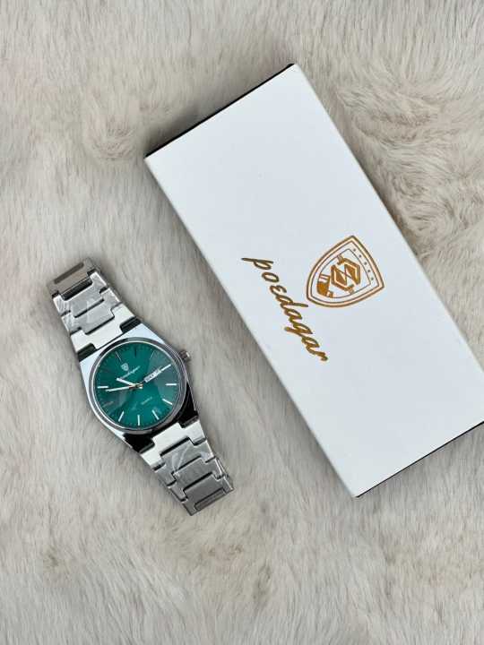 Latest POEDAGAR 930 Men's Luxury Date Week Stainless Steel Quartz Watch ...