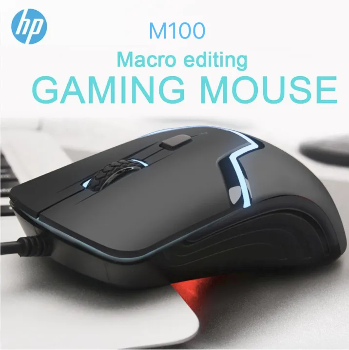 Hewlett Paket M100 Gaming Mouse USB Wired Optical Mouse with LED ...