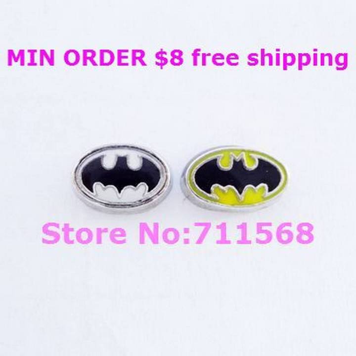 【VisioN Shop】The Batman Logo Charm SuperHero Locket Charm For Locket ...