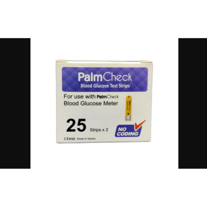 Palm Check Glucose meter Strips- 25x2 Test | Daraz.com.bd