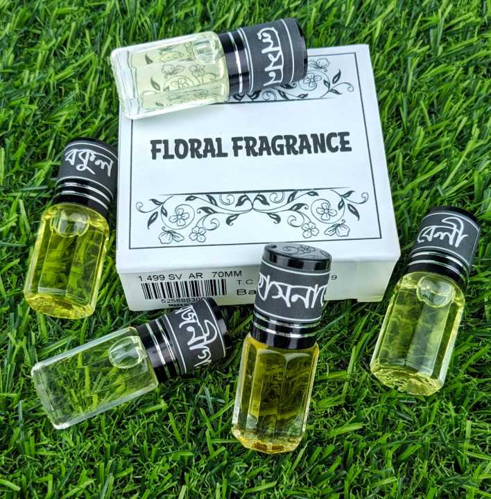 FLORAL Fragrance Traditional perfume type - 5pcs different Fragrance ...