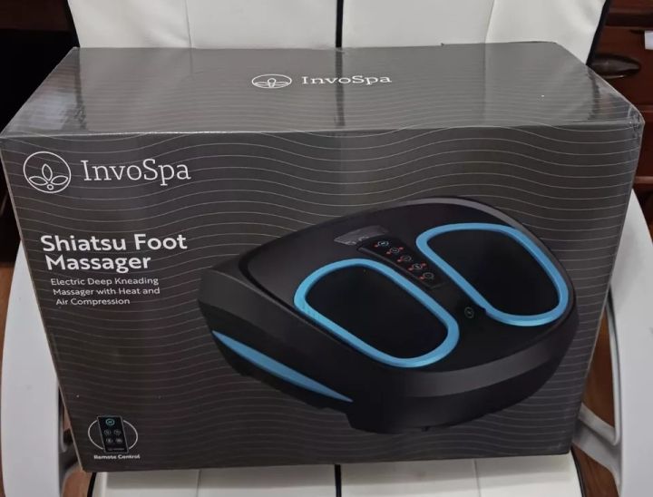 InvoSpa Shiatsu Foot Massager Machine Electric Deep Kneading & Heat ...