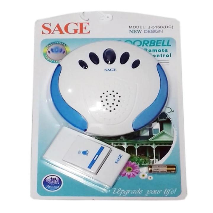 SAGE Door Calling Bell Wireless Door Calling Bell Electronic Door Bell ...