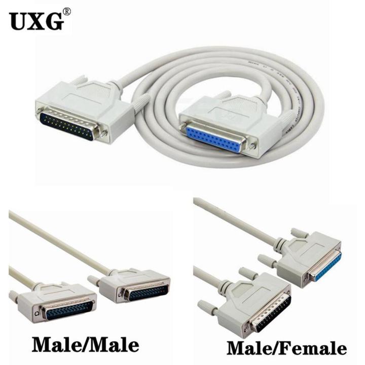 10M 5M 1.5M Good Quality DB25 25Pin Male To Female M/F Parallel LPT ...